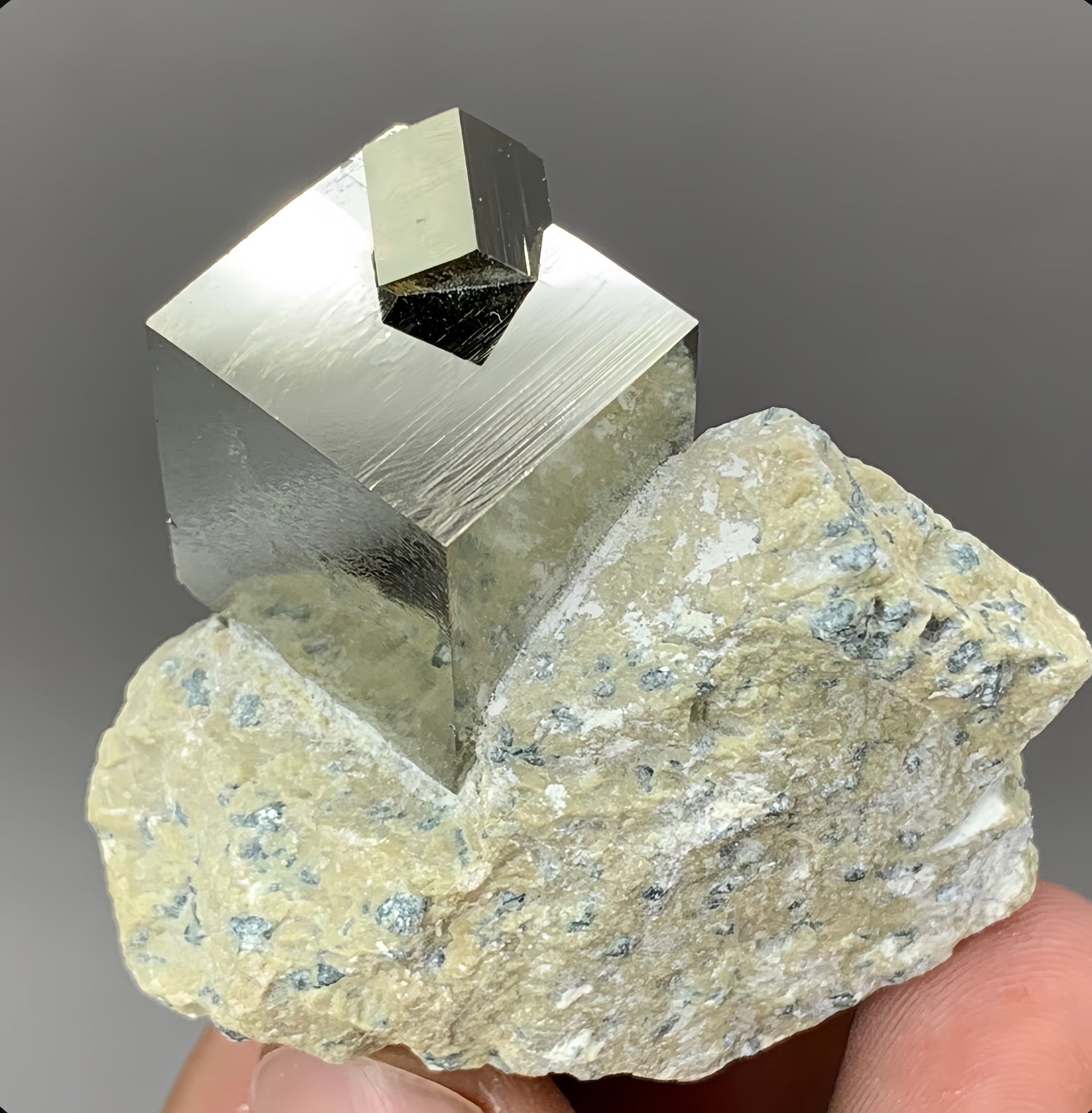 Spanish Natural Cube Pyrite Specimen – Ancient Energy
